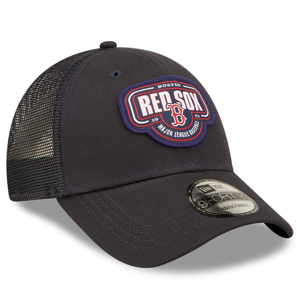 New Era MLB Men's Boston Red Sox Logo Patch 9FORTY Adjustable Snapback ...