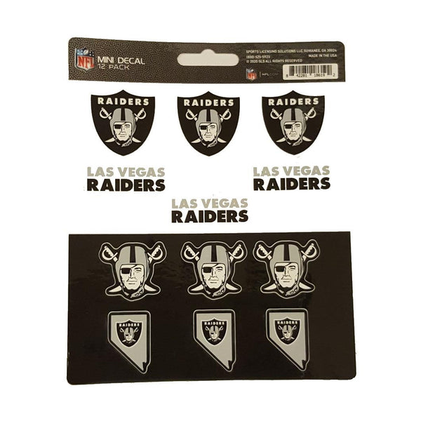 Fanmats NFL Las Vegas Raiders Mini Decals 12-Pack – SportZZone