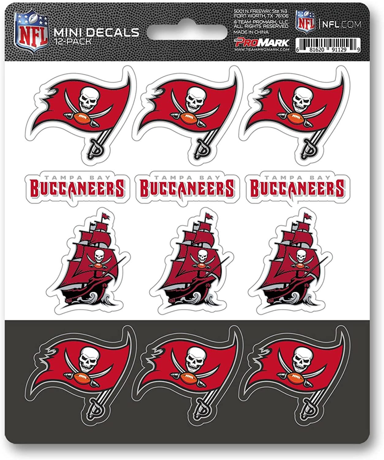 Fanmats NFL Tampa Bay Buccaneers Mini Decals 12-Pack – SportZZone