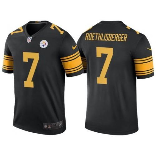 Nike NFL Men's #7 Ben Roethlisberger Pittsburgh Steelers Color Rush Le ...