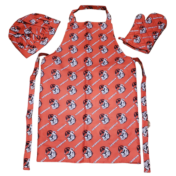 Northwest NCAA Georgia Bulldogs 3-Piece Apron, Oven Mitt and Chef Hat ...